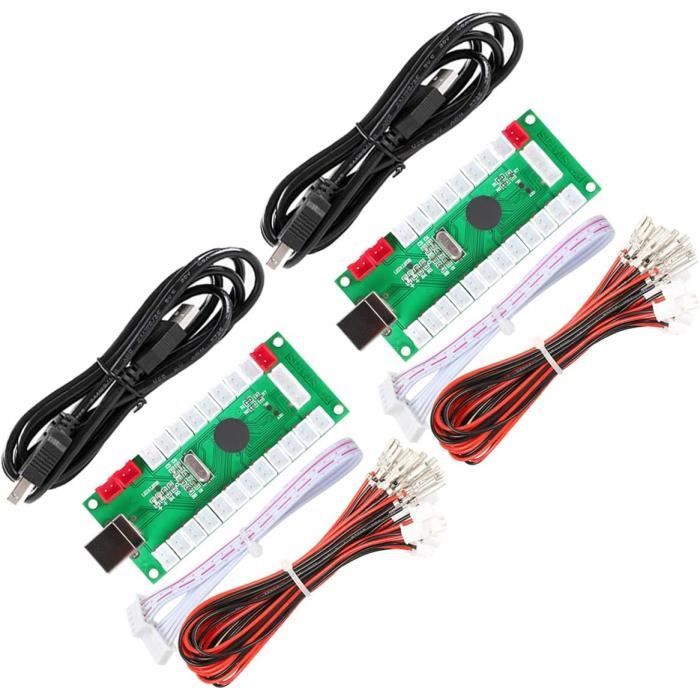 Zero Delay Arcade Usb Encoder Pc To Joystick Pour Windows & Linux & Mame & Raspberry Pi Retropie ...