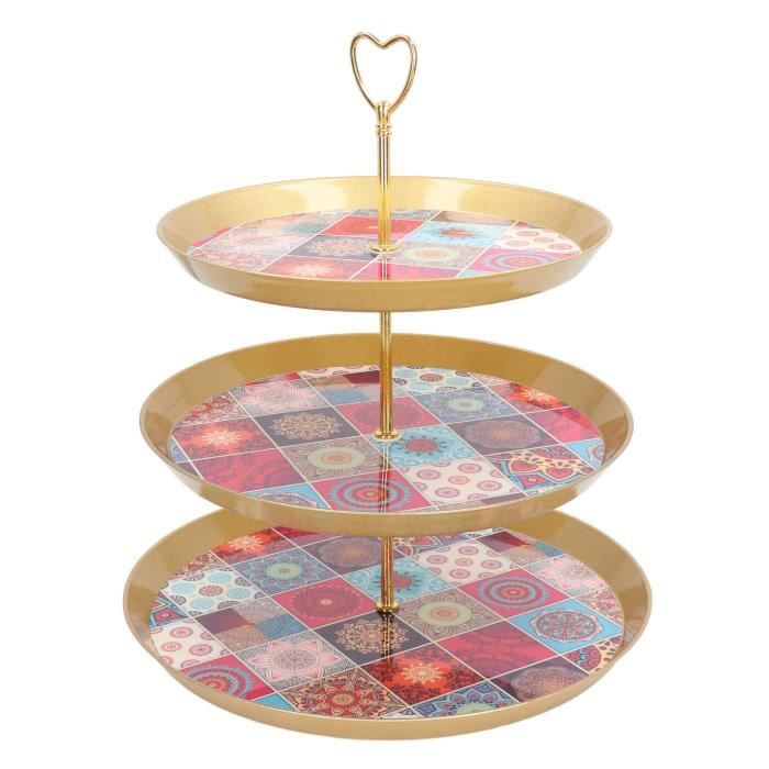 Tbest Plateau de service à plusieurs niveaux Plateau de service à 3 ...