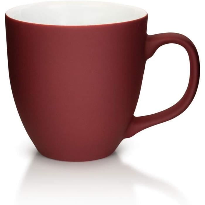 Grande Tasse À Café En Porcelaine Avec Surface Douce Au Toucher - Vin ...