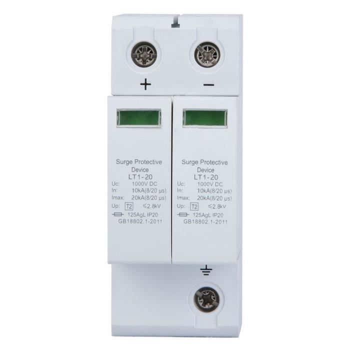 Zerone Parasurtenseur 2P Dispositif de Protection Contre Surtensions DC ...