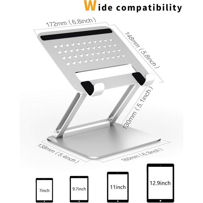 Tablet Stand, Multi-Angle Adjustable Tablet Holder for Desktop ...