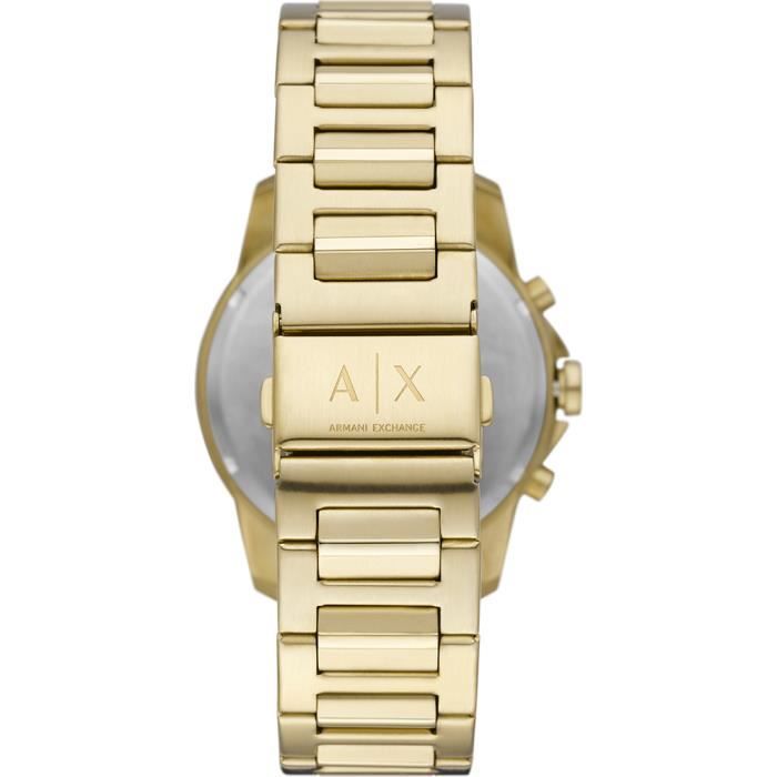 Montre Hommes Armani Exchange Quartz Chronographe Bracelet Acier inoxydable Dore AX1721