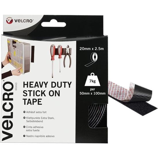 Velcro Marque Rouleau Adhésif Auto-Agrippant Industriel Très Résistant ...