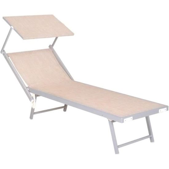 Mare Lit pliant professionnel double en aluminium, avec toit pare ...