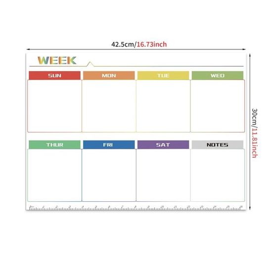 Aimants,Tableau blanc magnétique pour le réfrigérateur, effaçable à sec ...