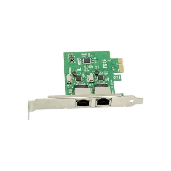 Cartes réseau,Carte réseau PCIe X1 Dual Realtek 8111F + Intel ASM1082e ...