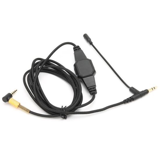 Câble micro perche Fdit pour casque 3,5 mm avec microphone et contrôle ...