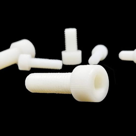 VIS,10pcs M6-16mm--Vis à tête hexagonale en plastique, 2-5-10-50 pièces ...