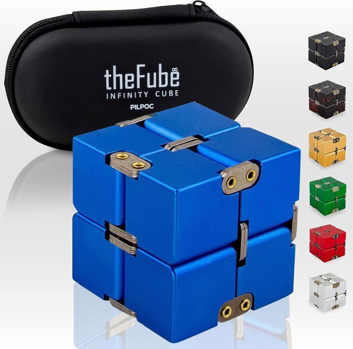 Fidget Cube PILPOC Cube infini cube à 6 faces JOUET ANTI-STRESS Noir ...
