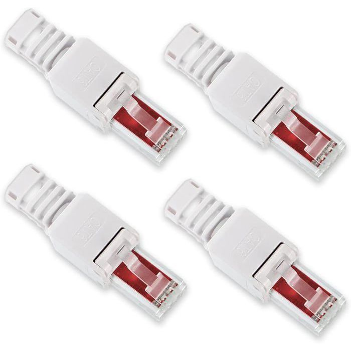 Fiche de cble rseau patch RJ45 Cat6 Cat5 LAN Montage sans outils Fiche ...