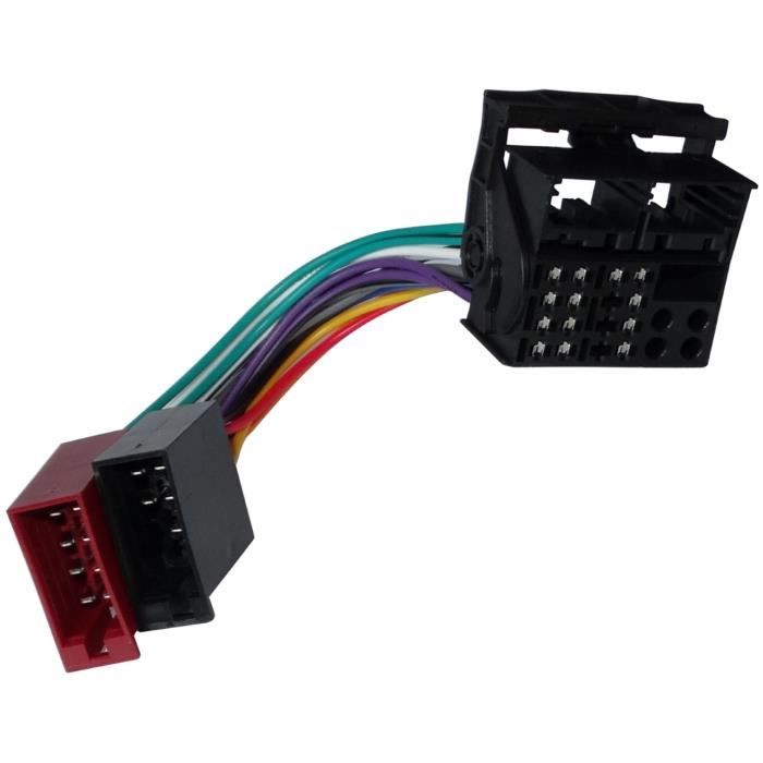 Aerzetix: Adaptateur faisceau câble fiche ISO pour autoradio d'origine ... Aerzetix: Adaptateur faisceau câble fiche ISO pour autoradio d'origine ...