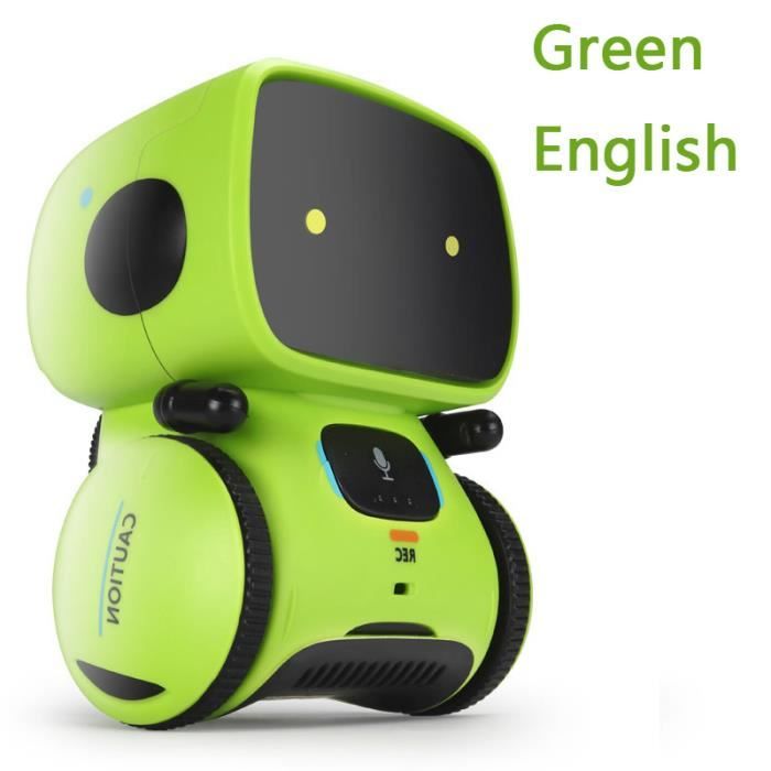 Vert-anglais-Robot Intelligent Emo avec Commande Vocale et Commande ...