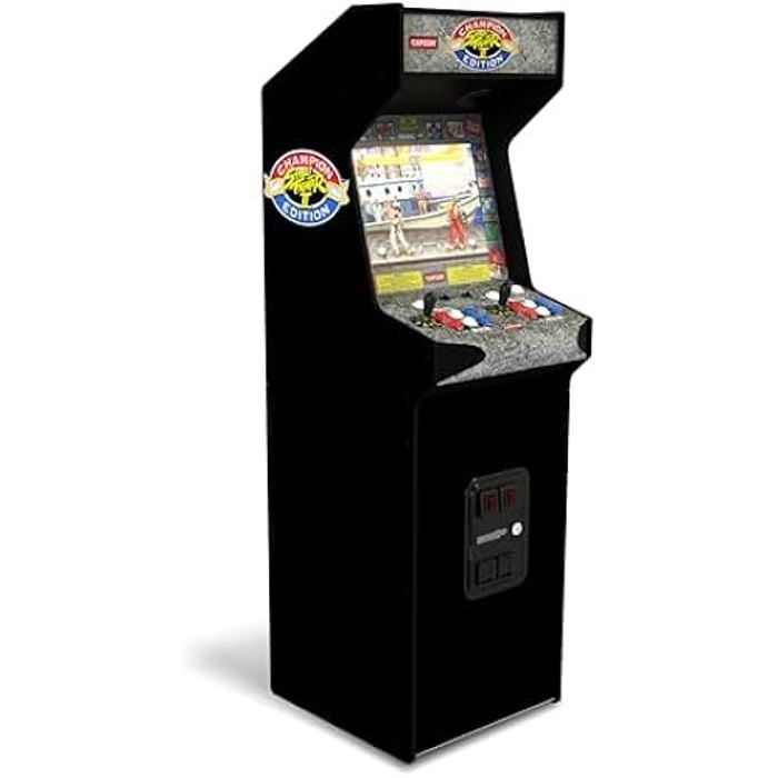 Machine d'arcade - ARCADE1UP - Street Fighter Deluxe - Noir - Jeu d ...