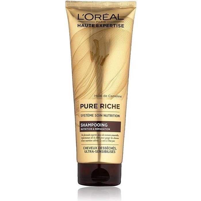 L'Oréal Paris Pure Riche Shampooing Sans Sulfate à l'Huile de Caméline ...