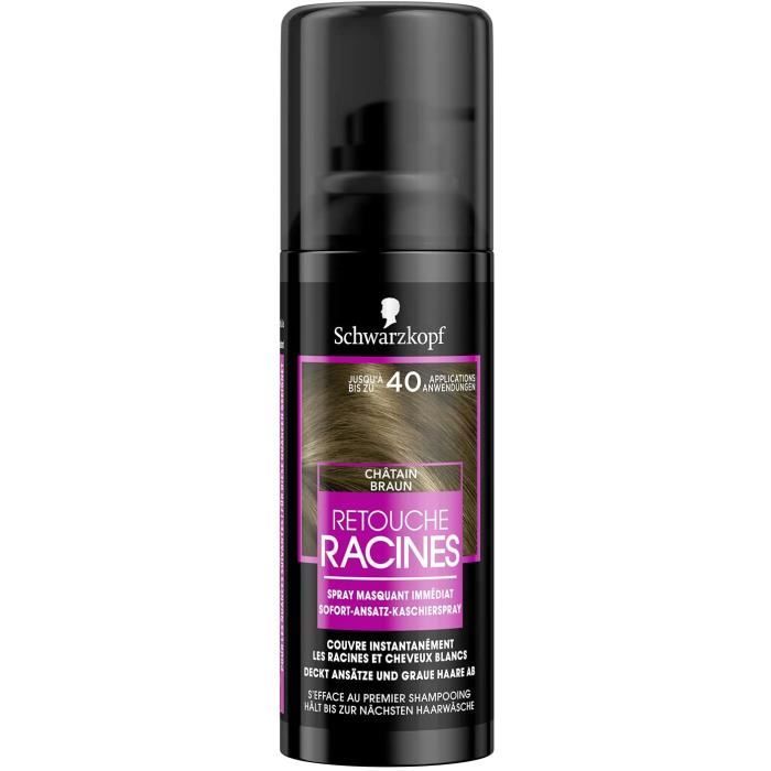 Retouche Racines Cheveux Blancs Spray Masquant Temporaire Racines ...
