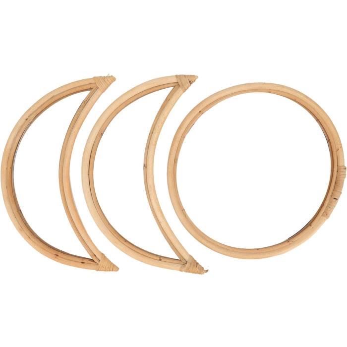 Miroir Décoratif Rustique Rond Avec Cadre En Bois Massif, Miroir Mural ...