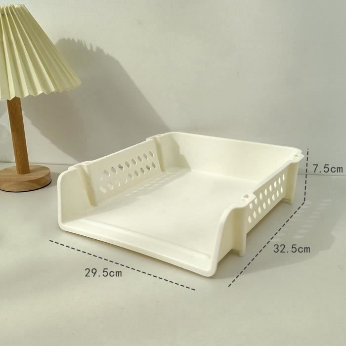 Boîte de rangement - White - Grande capacité - Idéale pour documents ...