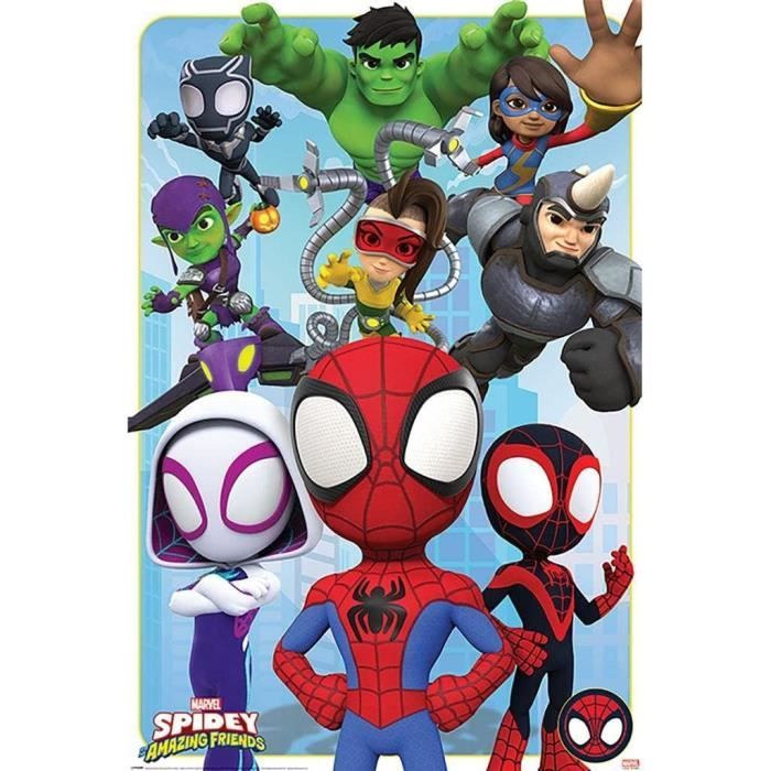 Spidey And His Amazing Friends Poster Goodies And Baddies, Multicolore ...