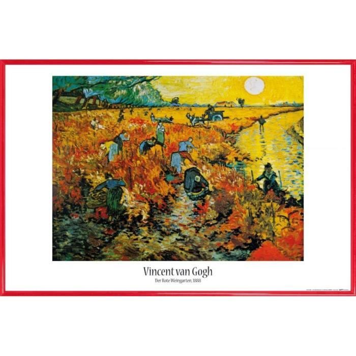 Vincent Van Gogh Affiche Murale Et Cadre (Plastique) - La Vigne Rouge ...