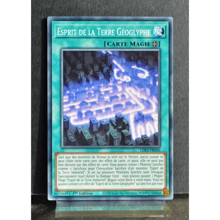 Carte YU-GI-OH LDS3-FR056 Esprit de la Terre Géoglyphe Commune NEUF FR - Cdiscount Jeux - Jouets