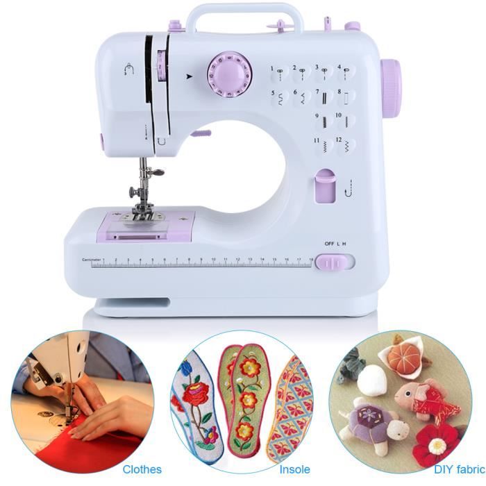 Machine à coudre électrique à 12 points de suture multifonctionnel ...