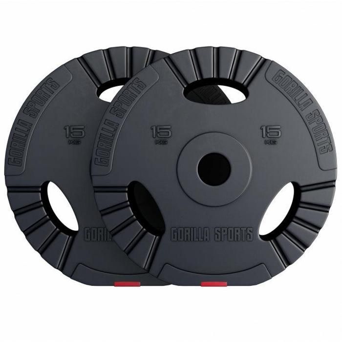 Disque musculation olympique avec poignées 50/51 mm - Cdiscount Sport
