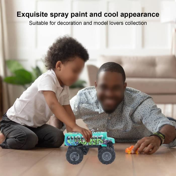 Alliage Bigfoot School Bus Pull Back Model, 1:43 Boy Toy (Vert) ES006 ...