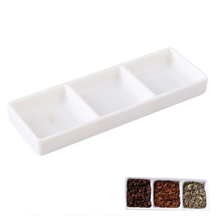 Plateaux de service blanche avec 3 compartiments,PROCHOSEN pour ...