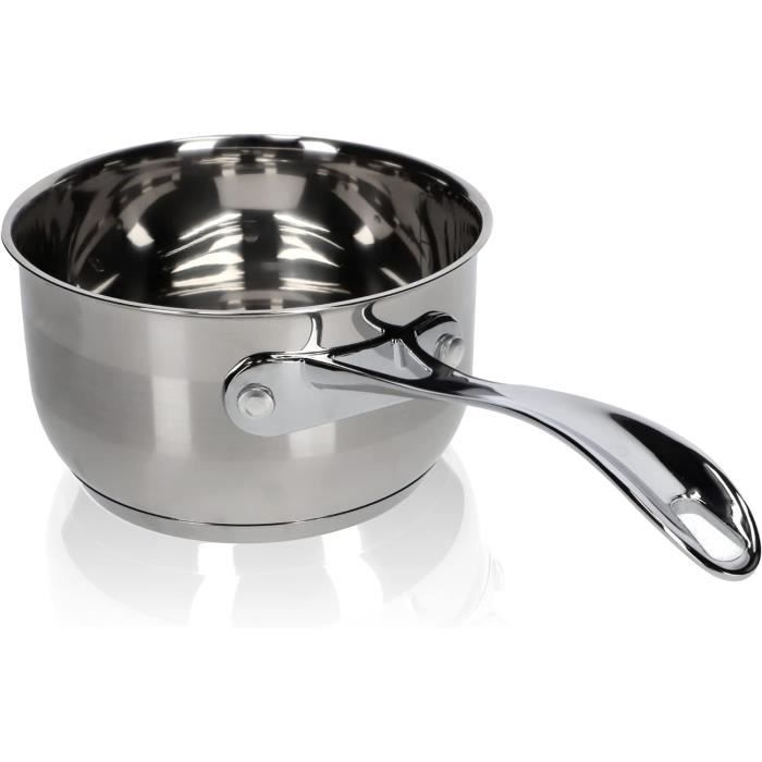Casserole De 1 L, En Acier Robuste, Marmite À Lait Avec Manche Long Et ...