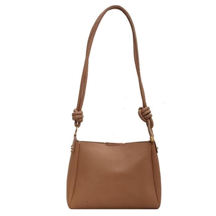 Grand Sac Simple Surface Souple RéTro Couleur Unie Automne et Hiver Sac ...