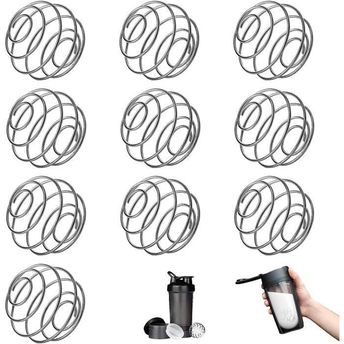 Mafagwre Lot de 10 shakers protéinés en acier inoxydable - Pour ...