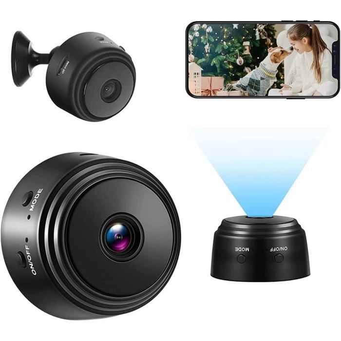 Mini Caméra Espion Hd 1080P Sans Fil Avec Vision Nocturne Et Détecteur ...