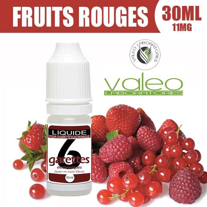 E LIQUIDE 30ML – FRUITS ROUGES 11mg DE NICOTINE - 6GARETTES - Cdiscount ...