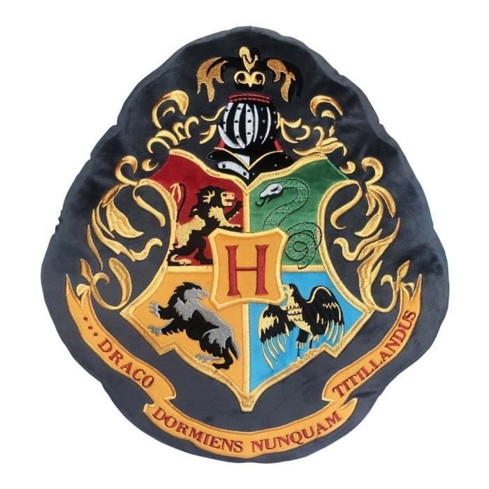 Harry Potter Coussin Blason De Poudlard 40 Cm Cdiscount