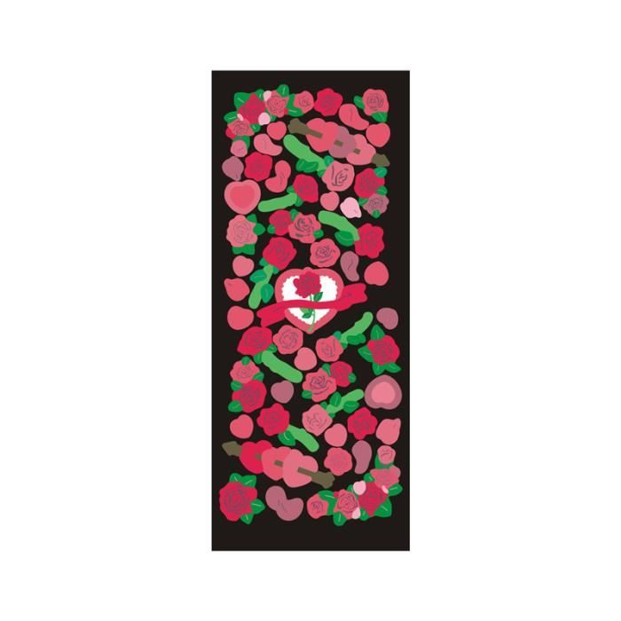 GOMMETTE,6--Autocollants roses fleur coréenne, magnifique autocollant ...