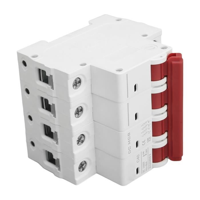 Milleplus-Disjoncteur CC 4P 4P DC Disjoncteur Arc Extinction 35mm DIN Rail Installation DC ...