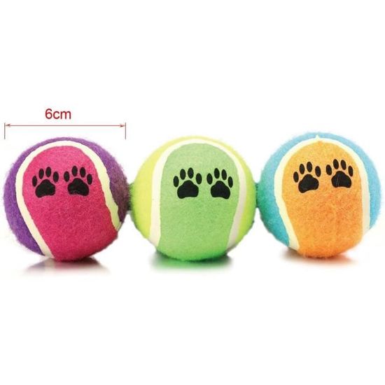 Lot De 3 Balles De Chien, Balle De Tennis, Jouet Pour Chiens, Animaux Domestiques[G1532] - Cdiscount