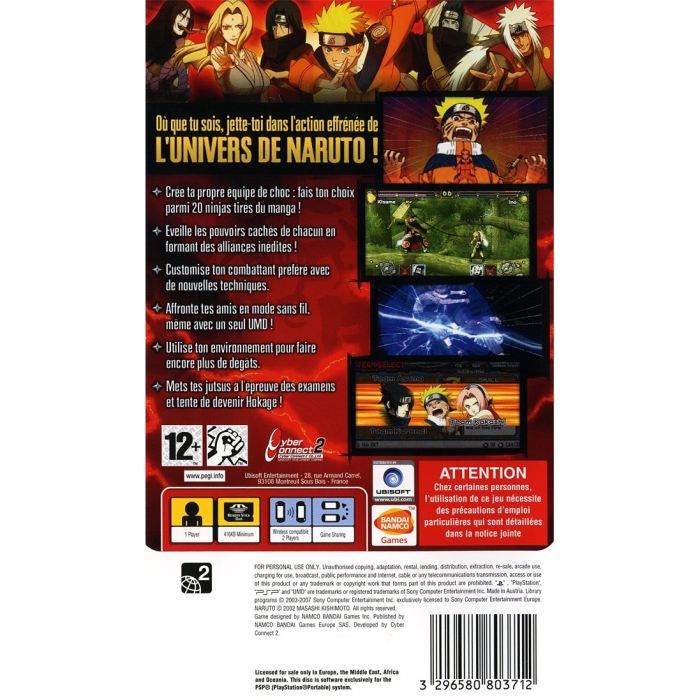 NARUTO ULTIMATE NINJA HEROES / Jeu console PSP - Cdiscount Jeux vidéo