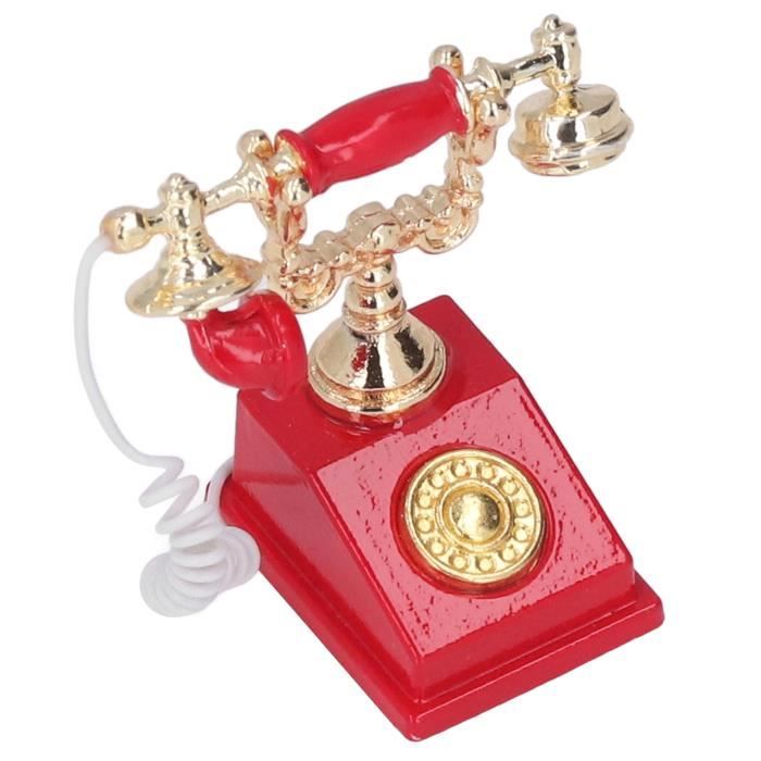 ZERONE Modèle de mini téléphone de maison de poupée Mini modèle de ...