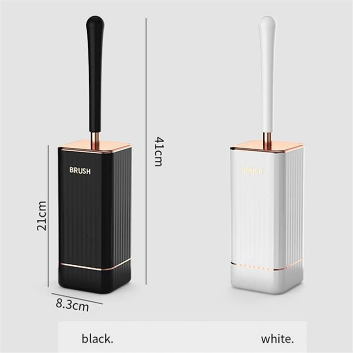 Brosse de Toilette et Support en Silicone pour Cuvette de Toilette, Ensemble de Brosses à Long ...