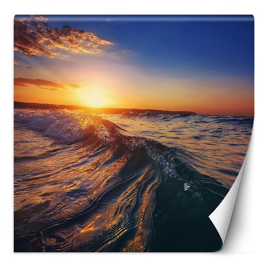 Papier peint Vague de mer 100x100 cm impression décorative 100x100 cm ...