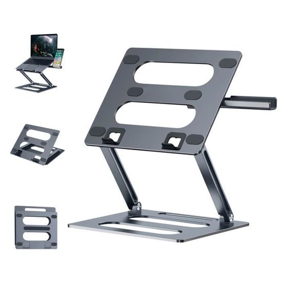 SUPPORT Z08 GRIS - support réglable pour ordinateur portable, en ...