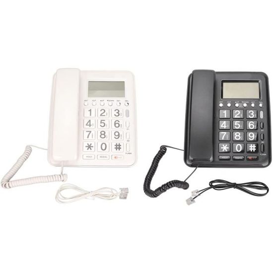 Téléphone Filaire,Téléphone Filaire YK-719 avec Haut-Parleur,Téléphones ...