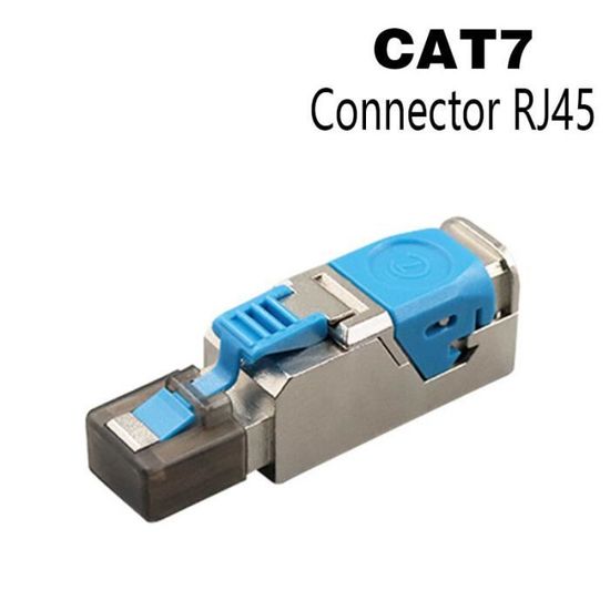 Prise,Connecteurs RJ45 Cat8 Cat7 CatsnapConnectors,sans outil en métal ...