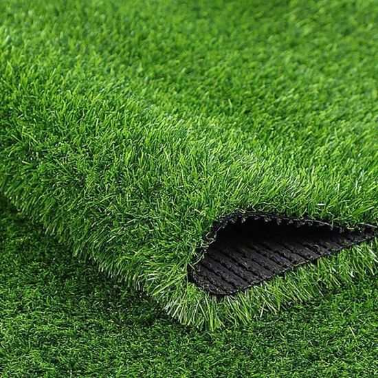 Herbe Artificielle, Trous de Drainage en Caoutchouc Tapis synthétique t Gazon Faux Gazon pour ...