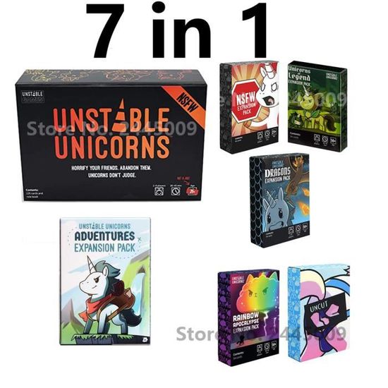 7 en 1 - Jeu De Cartes Original Nsfw Exploding Kittens, Jeu De Société ... 7 en 1 - Jeu De Cartes Original Nsfw Exploding Kittens, Jeu De Société ...
