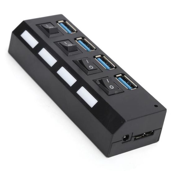 HURRISE chargeur de hub USB Hub USB 3.0 4 ports Expander Date Hub avec ...