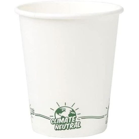 Verre Et Tasse Jetable - Limics24 - Gobelets Blancs Papier Recyclables ...