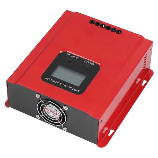 YOSOO Régulateur de contrôle solaire Contrôleur de charge solaire affichage LCD MPPT RS485 12V ...