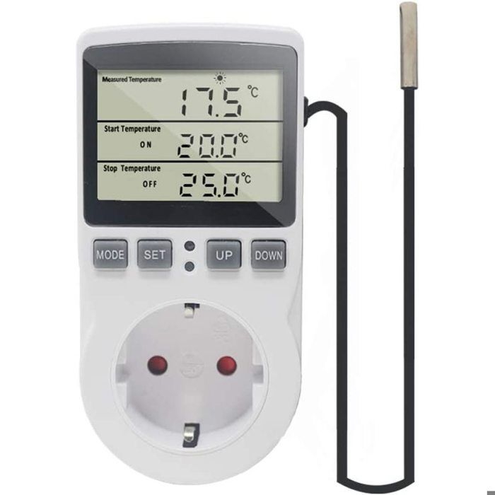 Thermostat numrique KETOTEK avec prise et minuterie pour serres ...